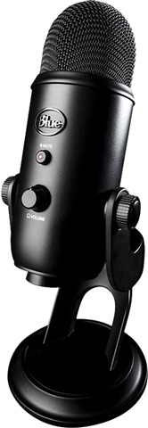 Blue Microphones Yeti USB Microphone - Blackout Edition (With Stand), A ...