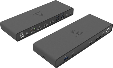 Comsol COCMDL32D Triple 2K HDMI USB-C Docking Station w/ 120W Adaptor ...