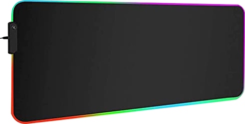 ROHS RGB Extended Waterproof 12 Lighting Modes Gaming Mouse Pad, B ...