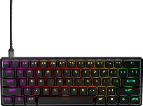 Atrix 60 Percent Wired Mechanical Keyboard (Brown Switches) - Black, B ...