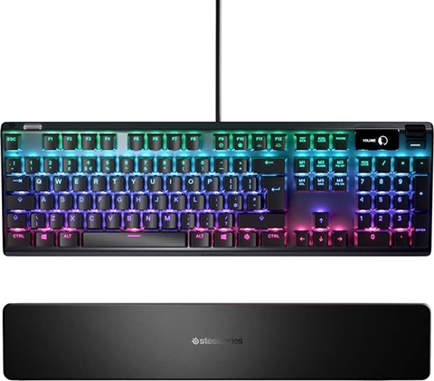 SteelSeries APEX 7 Wired RGB Mechanical Keyboard (Blue Switch) - Black ...