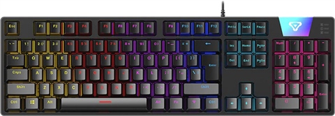 Laser KB-MEK101-BK RGB Wired Mechanical Gaming Keyboard (Red Switches ...