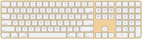 Apple Magic Keyboard With Touch ID & Numeric Keypad (A2520) - Yellow, B ...