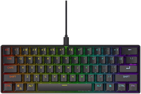 Atrix 60 Percent Wired Mechanical Keyboard (Brown Switches) - Black, B ...