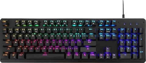 Kogan KAMECHNKBNB Full RGB Wired Mechanical Keyboard (Blue Switch), B ...