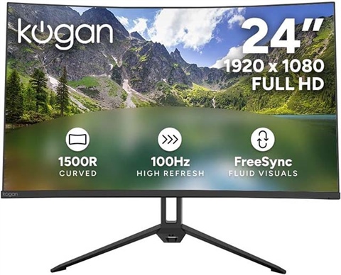 Kogan KAMN24F10CSA 24" 100Hz Curved FHD FreeSync Monitor, B - CeX (AU ...