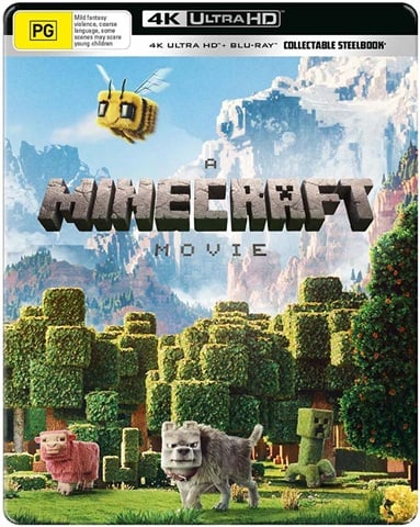 Minecraft Movie, A (PG) 2025 4K UHD+BR Steelbook - CeX (AU): - Buy ...
