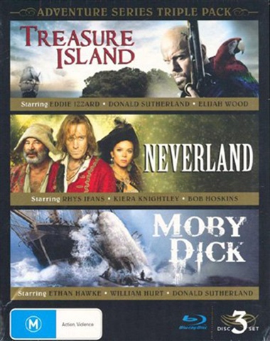 Adventure Series Triple Pack (Treasure island /Neverland/Moby dick) 3 ...
