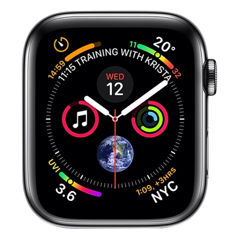 Watch Series 4 (Cellular) FACE ONLY, Space Black Stainless Steel, 40mm ...