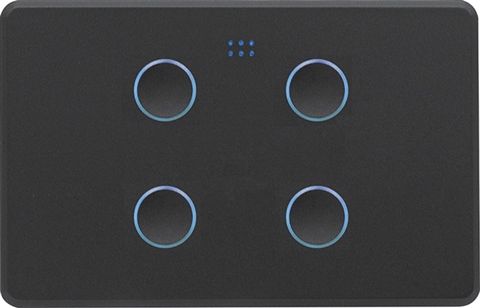 Deta Grid Connect Smart Quad Gang Touch Light Switch - Black, A - CeX ...