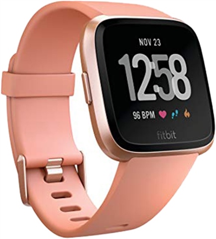 Fitbit Versa Health & Fitness Smart Watch - Peach/Rose Gold Aluminium ...