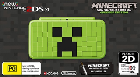 NEW 2DS XL, W/ AC Adapter Minecraft Creeper Ed (No Game), Boxed - CeX ...