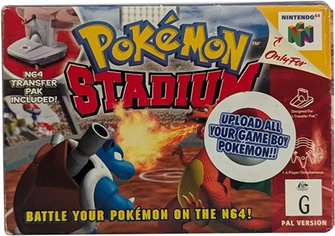 Nintendo 64 Console, Pokemon Stadium Ed. W/TFR. Pak (No Game), Boxed ...