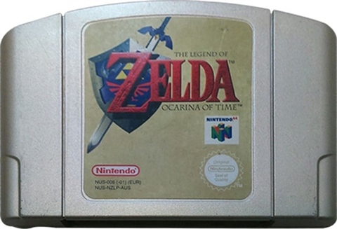 Legend of Zelda: Ocarina of Time (Gold Cart), w/ Manual, Boxed - CeX ...