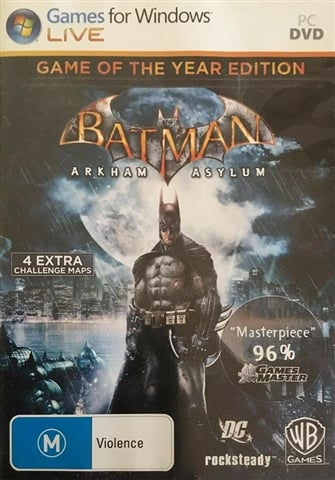 Batman Arkham Asylum (15) GOTY (SN) - CeX (AU): - Buy, Sell, Donate