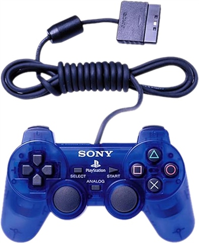PS2 Official DualShock 2 Clear Blue Controller, C - CeX (AU): - Buy ...