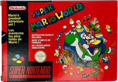 Super Mario World (Red Box), w/ Manual, Boxed - CeX (AU): - Buy, Sell ...